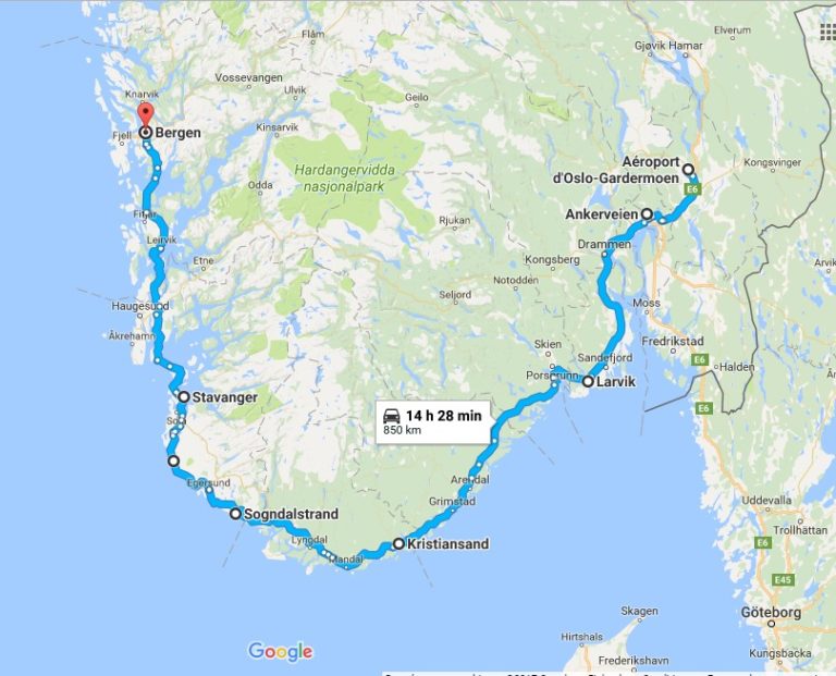 Trajet Oslo-Bergen par la côte – Le Monde des Glücks